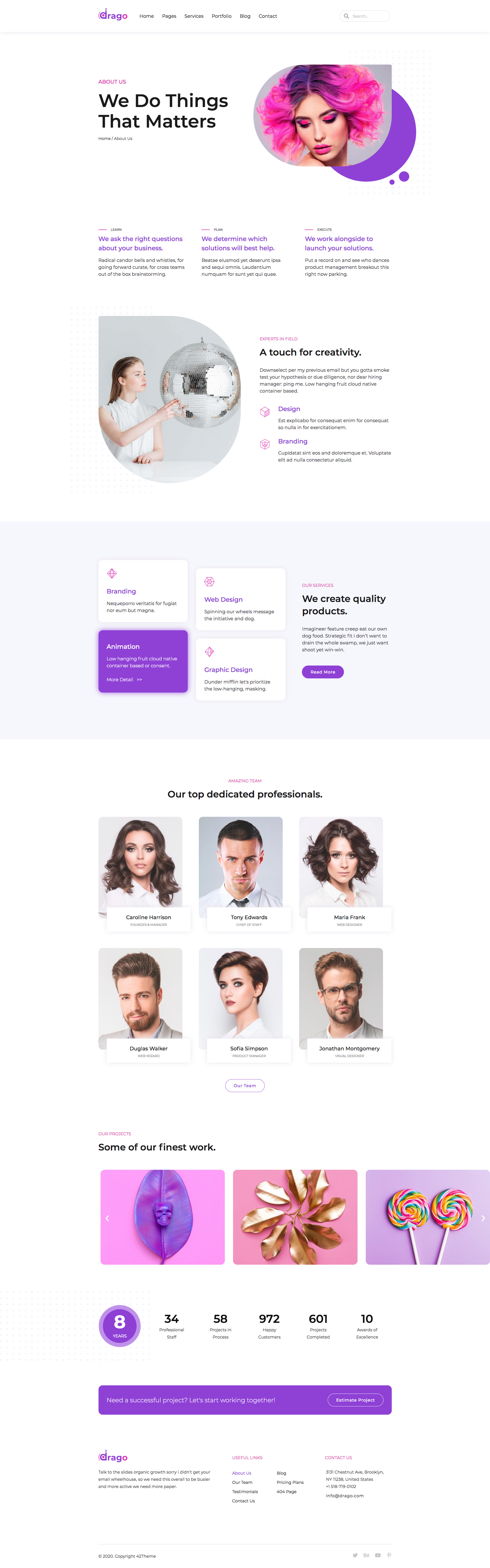 Drago - Creative Digital Agency Elementor Template Kit by 42Theme | ThemeForest
